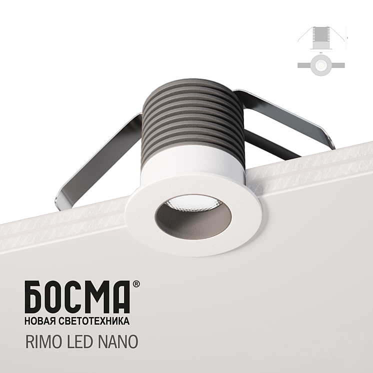 RIMO LED NANO - Spot light - 3D model