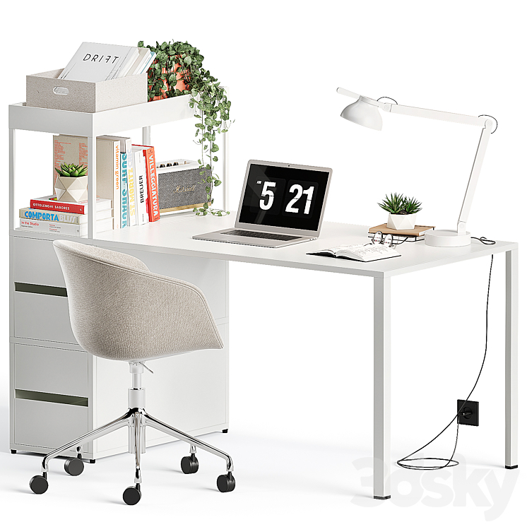 HAY office set 2 - Office furniture - 3D model