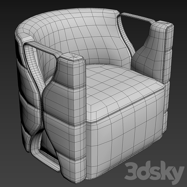 Armchair elve luxury - Arm chair - 3D model