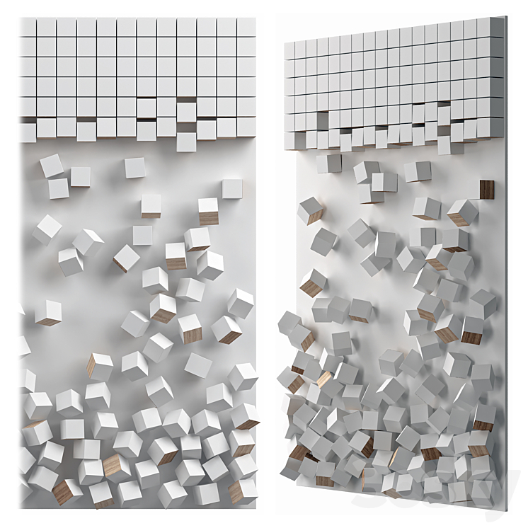 Falling Cubes - Other decorative objects - 3D model