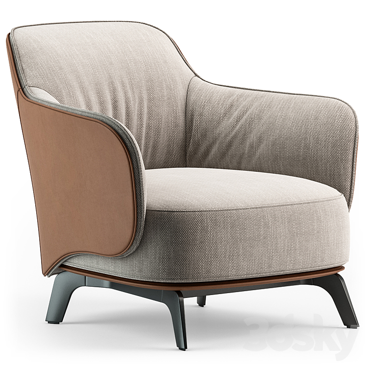 Poliform Kaori armchair set 02 - Arm chair - 3D model