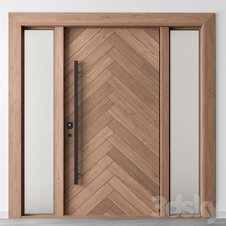 Front Chevron Door - Set 63 - Doors - 3D model