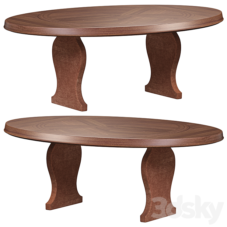 GRAND CONCORDE OVAL TABLE by bakerfurniture - Table - 3D model