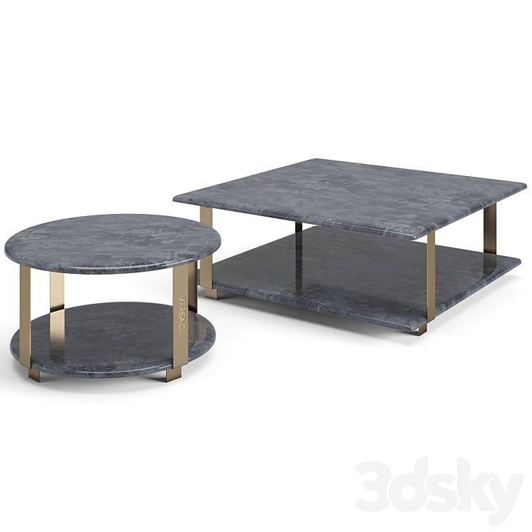 Versace Home Le Greca coffee tables set - Dressing table - 3D model