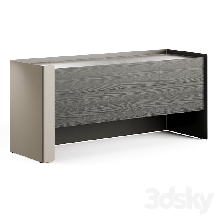 Poliform Chloe Living Collection - Sideboard & Chest of drawer - 3D model