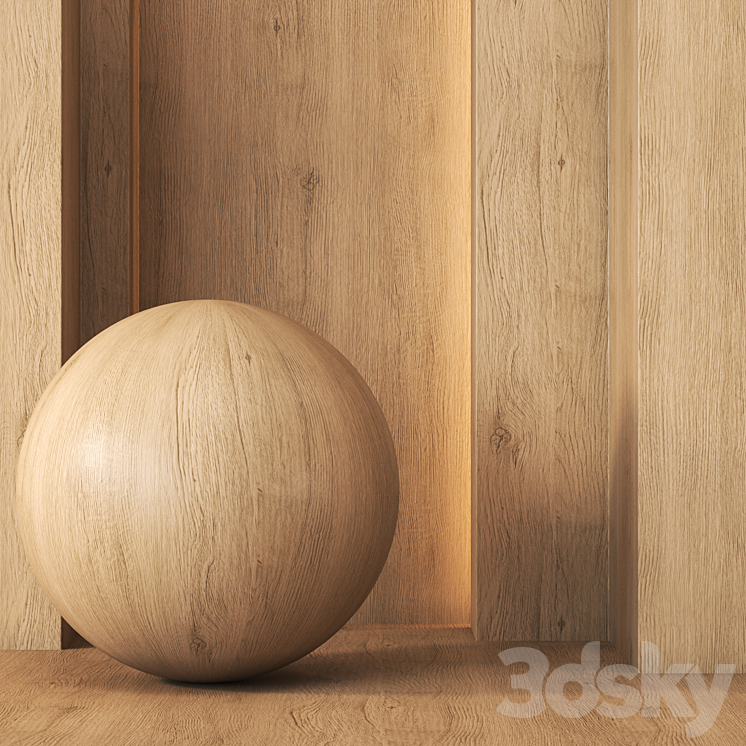 Wood Texture 4K - Seamless - 3 Colors - Wood - 3D model