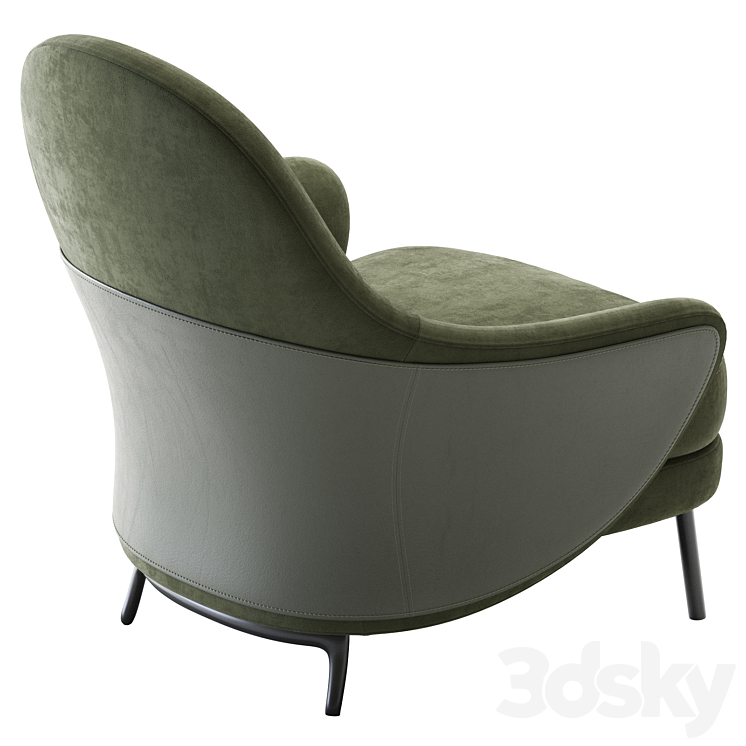 Minotti ANGIE - Arm chair - 3D model