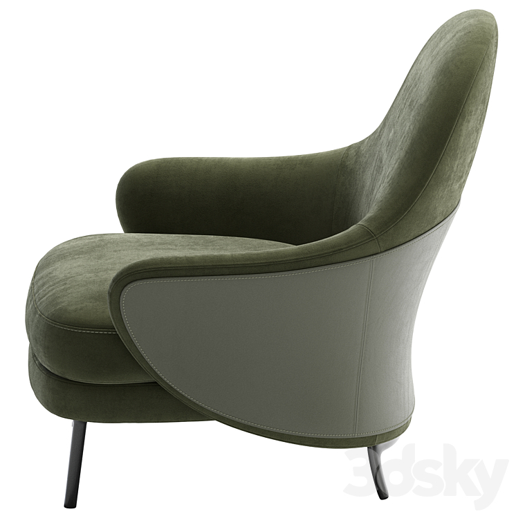 Minotti ANGIE - Arm chair - 3D model