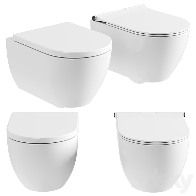 Toilet Serel Sapphire - Toilet and Bidet - 3D model