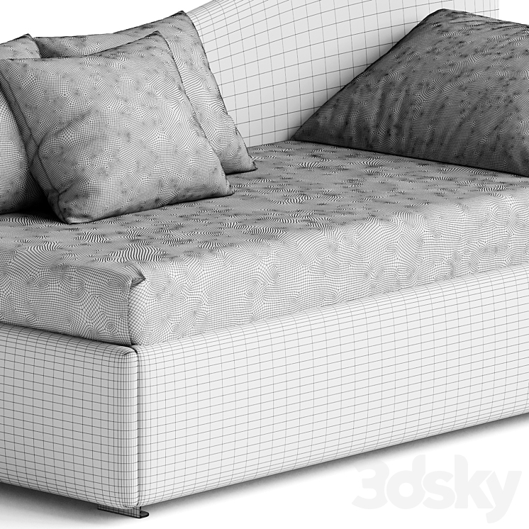 Pluto Bed N2 - Bed - 3D model