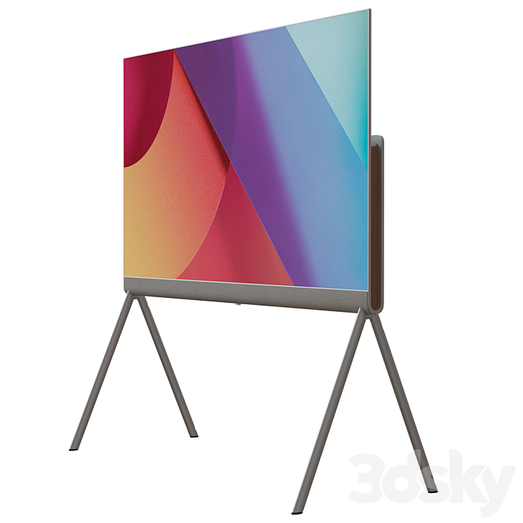 LG OLED Objet Collection Pose 55" - TV - 3D model