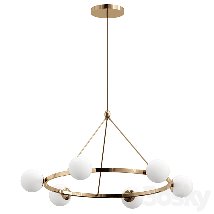 hayes 5 - Pendant light - 3D model