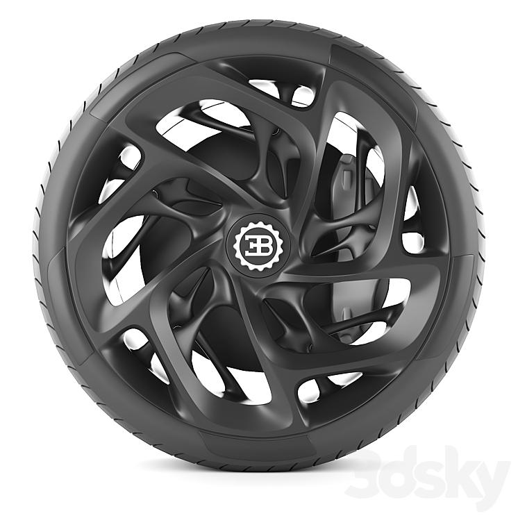 wheel bugatti La Voiture Noire - Transport - 3D model
