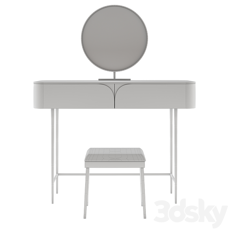 Makeup Vanity 05 Dressing Table 3d Model