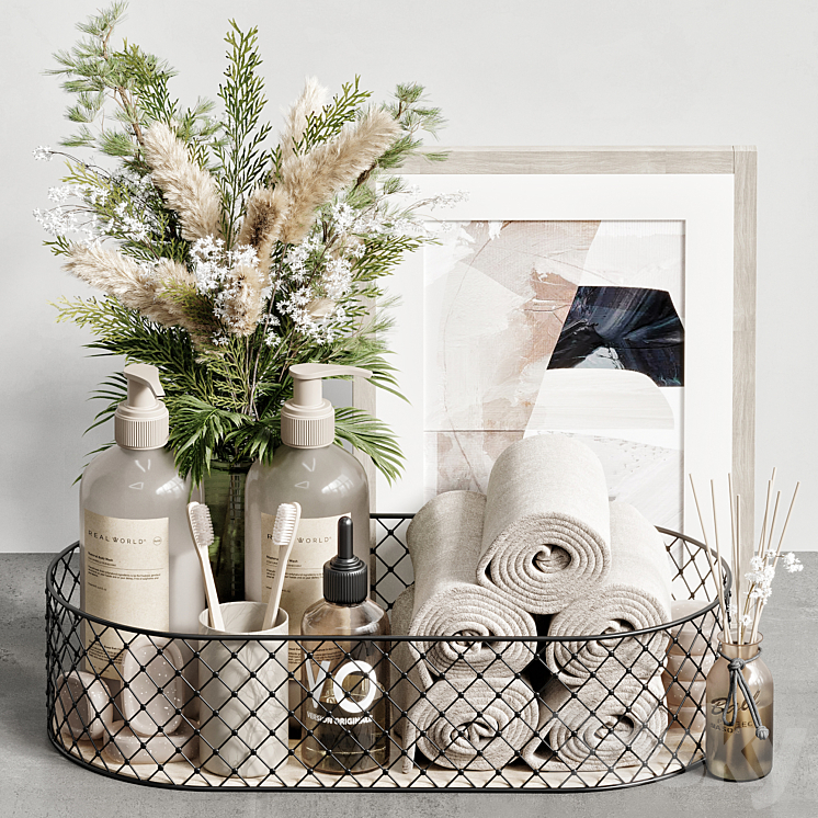 [3DSKY] Tezza Bathroom Accessories 3D Model | NEW UPDATE 2023