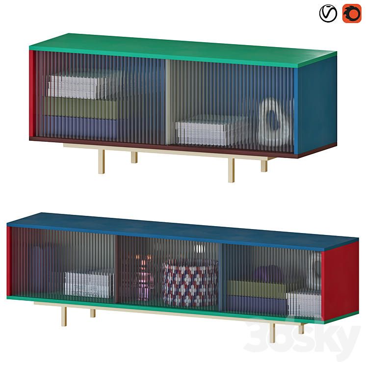 Hay Color Cabinet Floor - Sideboard & Chest of drawer - 3D model