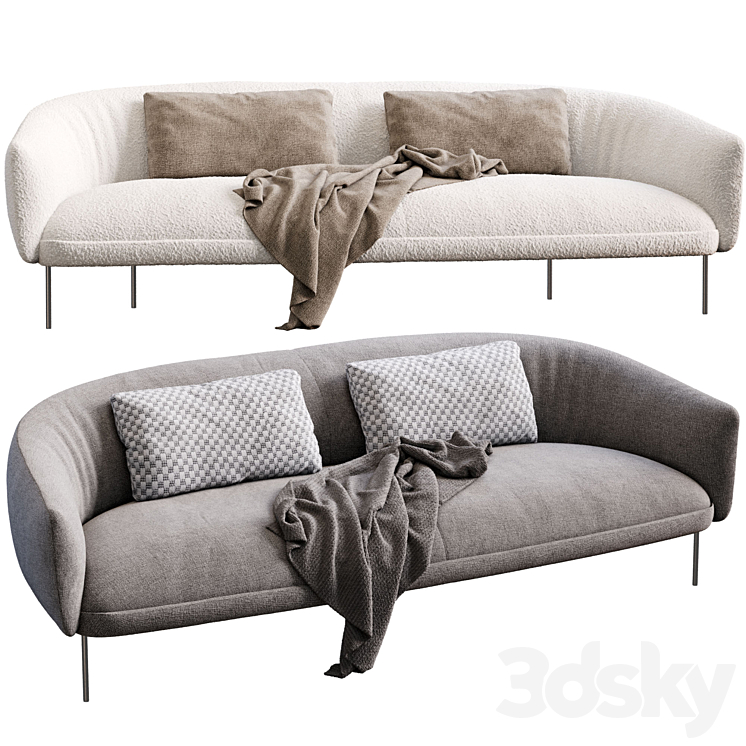 Sofa Roma By Tacchini - Sofa - 3D model
