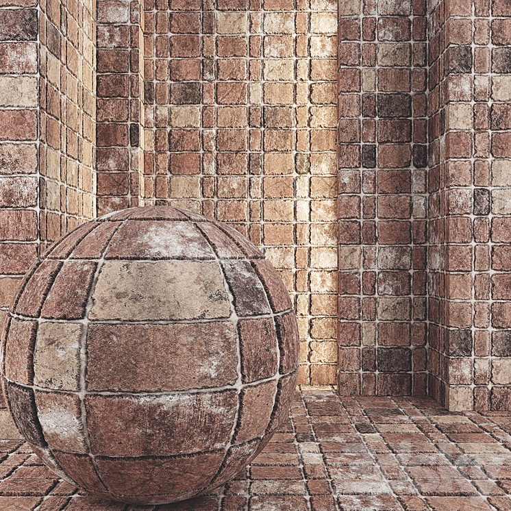 N.002 | Brick | 4k | PBR | Seamless - Brick - 3D model