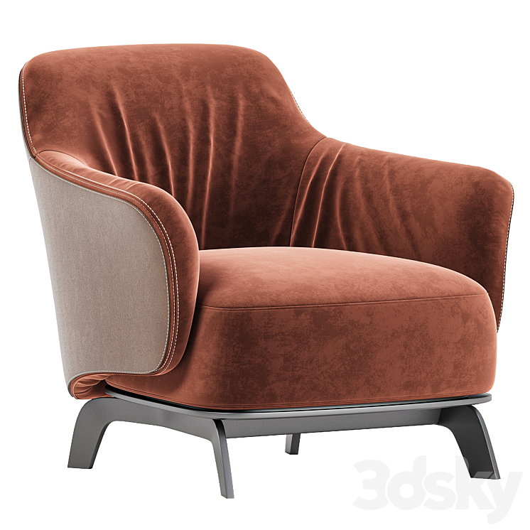 Poliform Kaori armchair - Arm chair - 3D model
