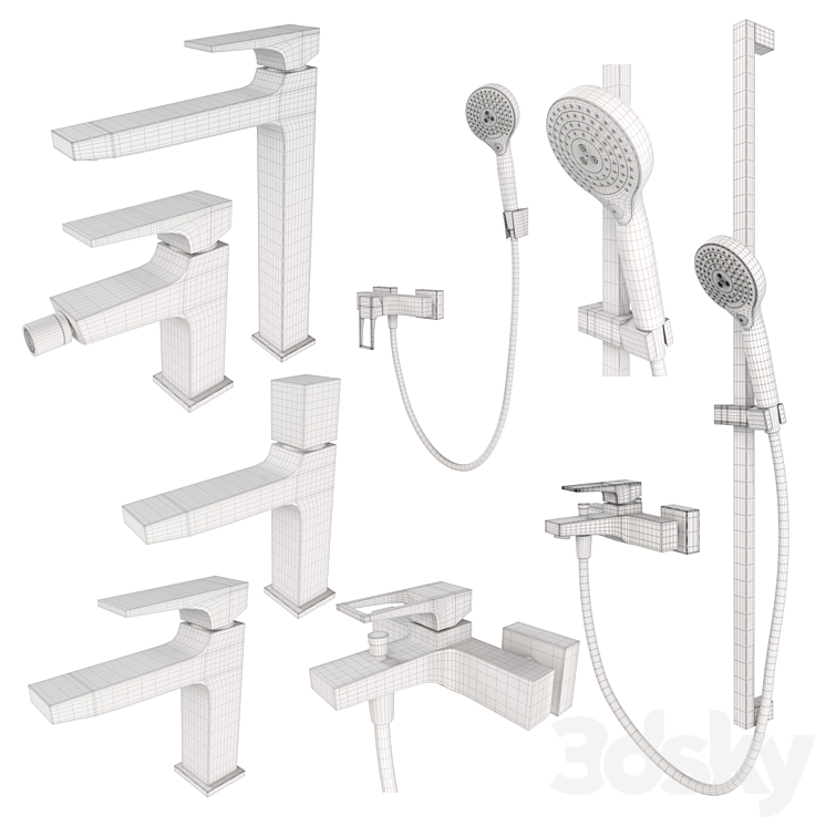 Hansgrohe Metropol tap set - Faucet - 3D model