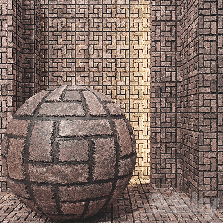 N.008 | Brick | 4k | PBR | Seamless - Brick - 3D model