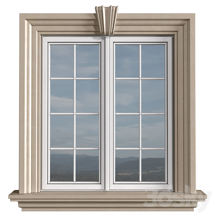 Facade Window in a classic style - Windows - 3D model