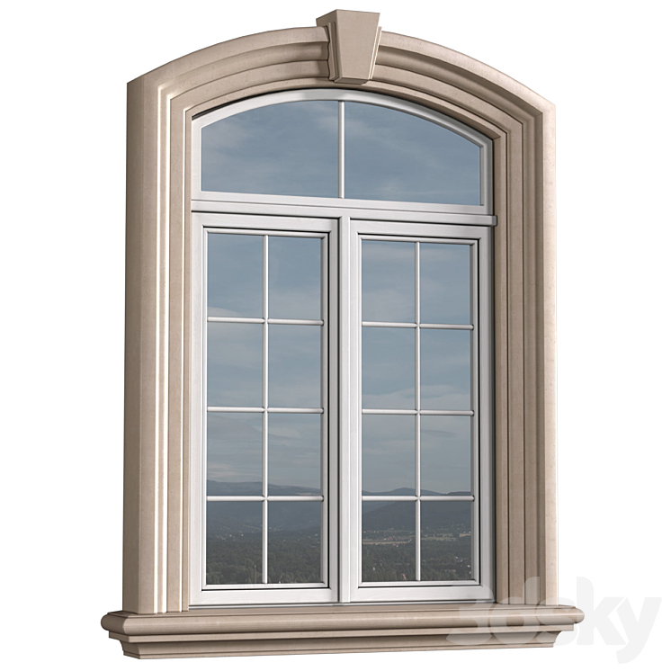 Arc Classical frame Window.Arched Window in classic style - Windows ...