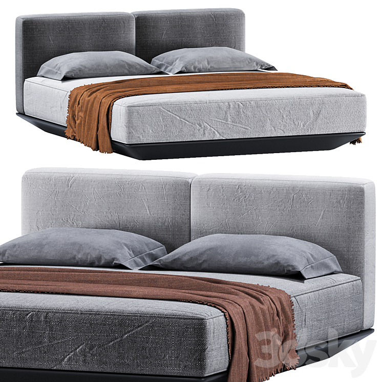 [3DSKY] MALIA BED 3D Model | NEW UPDATE 2023