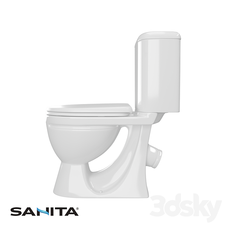OM SANITA IDEAL WC-compact - Toilet and Bidet - 3D model