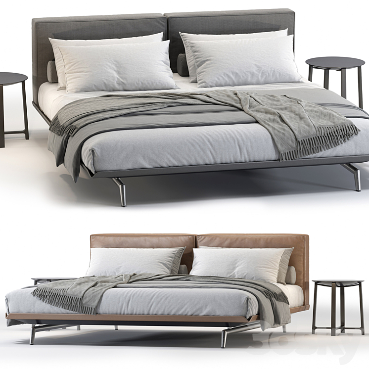 Flexform Este Bed - Bed - 3D model