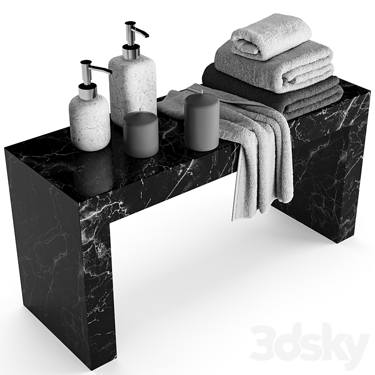 Bathroom Decor Bathroom Accessories 3d Model