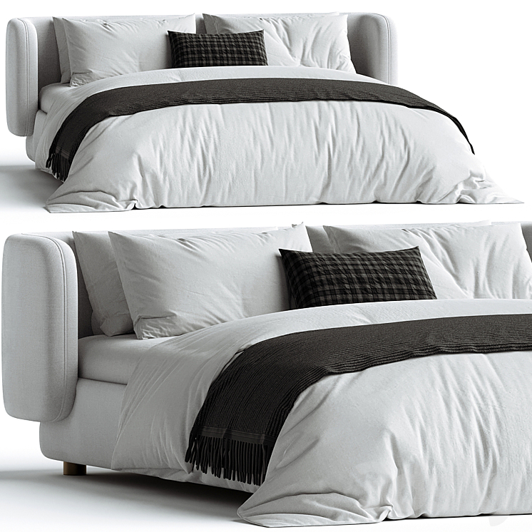 GROUP BED BY PHILIPPE MALOUIN FOR SCP - Bed - 3D model