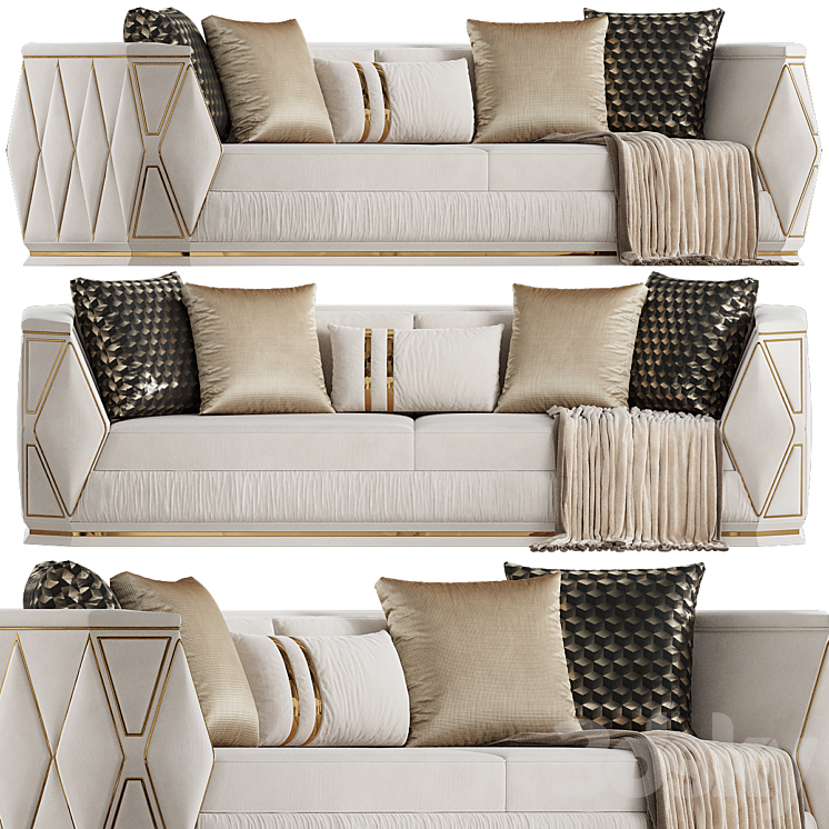 Diamond Sofa Luxury - Sofa - 3D model