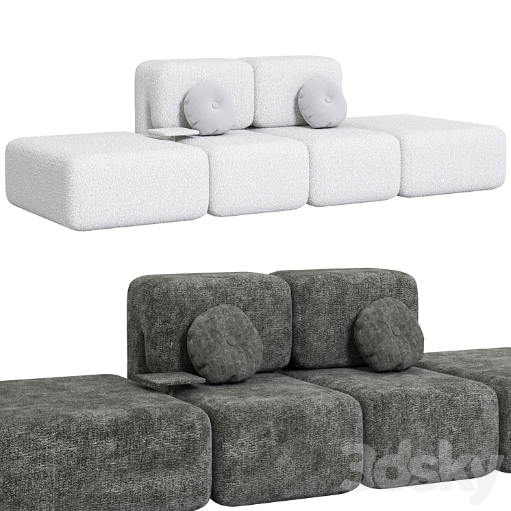 PADUN MODULAR SOFA Faina set 1 - Sofa - 3D model
