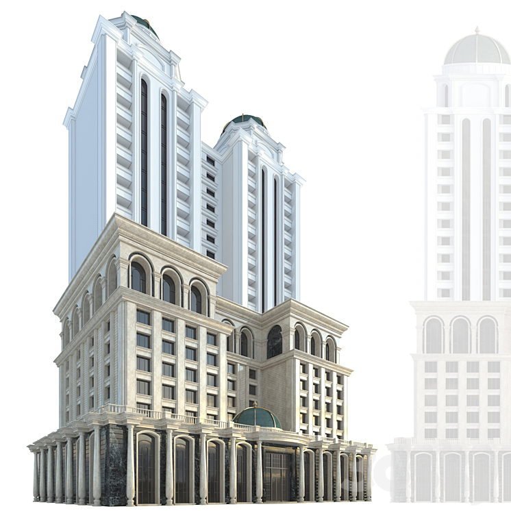 High-rise Classical Residential commercial building NO 5 - Building ...