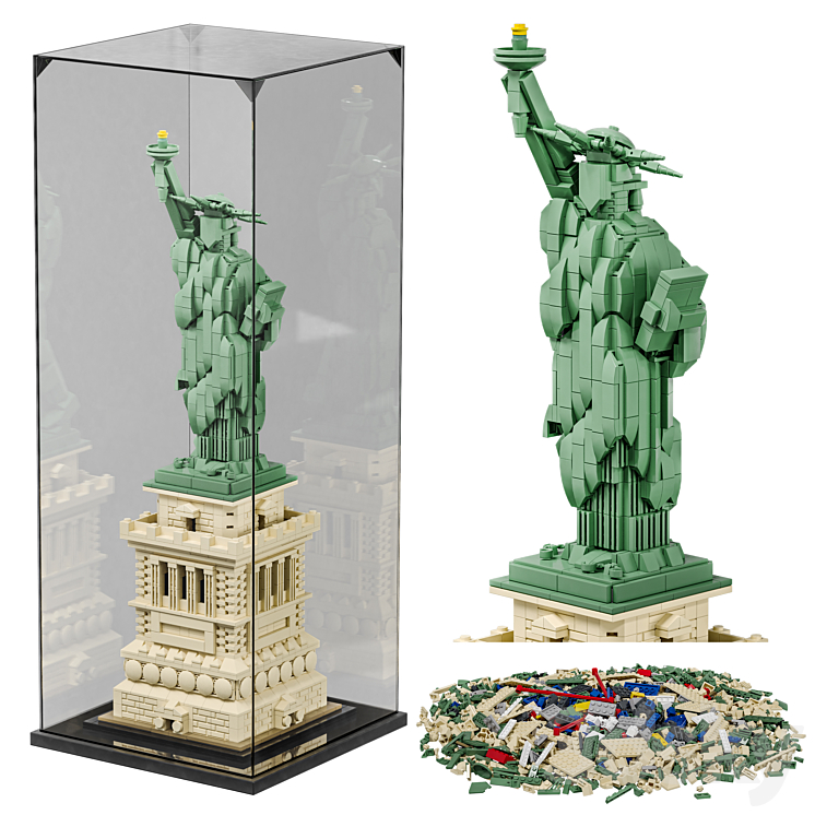 LEGO Architecture 21042 The Statue of Liberty set - Toy - 3D model