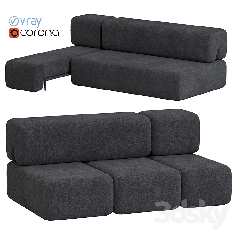 PADUN MODULAR SOFA by Faina - Sofa - 3D model