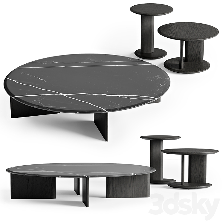 Poliform coffee tables MUSH - Table - 3D model