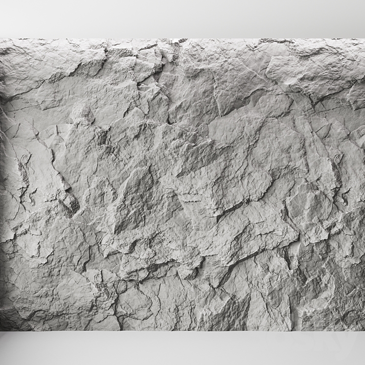 Rock cliff wall №65 - Stone - 3D model