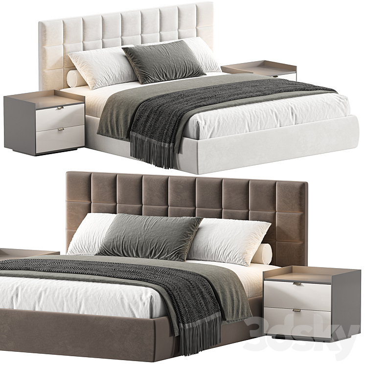 CROSSING BED By flexteam - Bed - 3D model