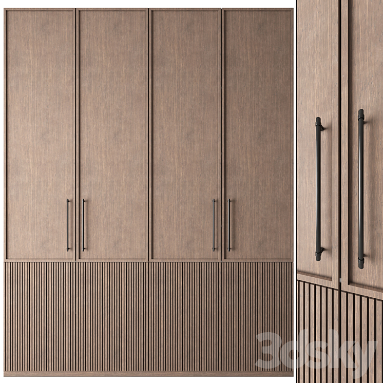 Modern wardrobe 23 - Wardrobe & Display cabinets - 3D model