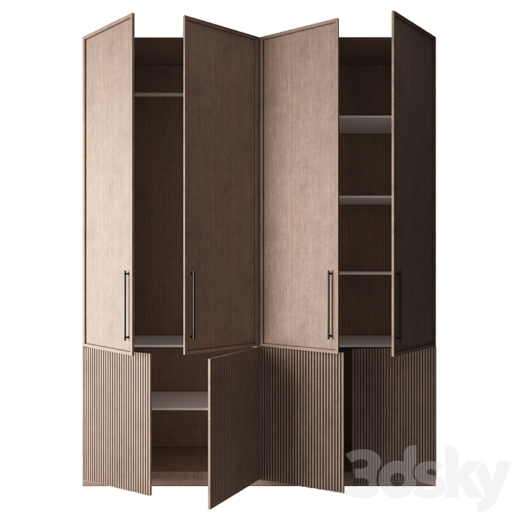 Modern wardrobe 23 - Wardrobe & Display cabinets - 3D model