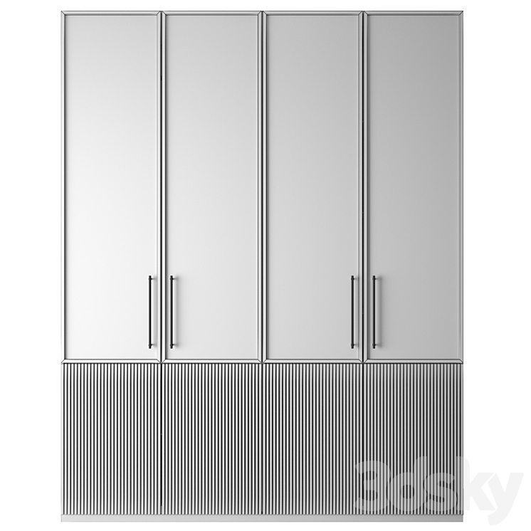 Modern wardrobe 23 - Wardrobe & Display cabinets - 3D model