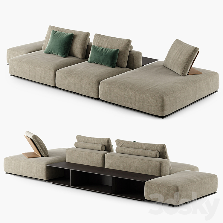 Poliform WESTSIDE sofa 02 - Sofa - 3D model