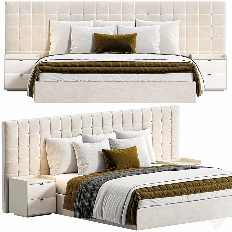 Modena Bed - Bed - 3D model