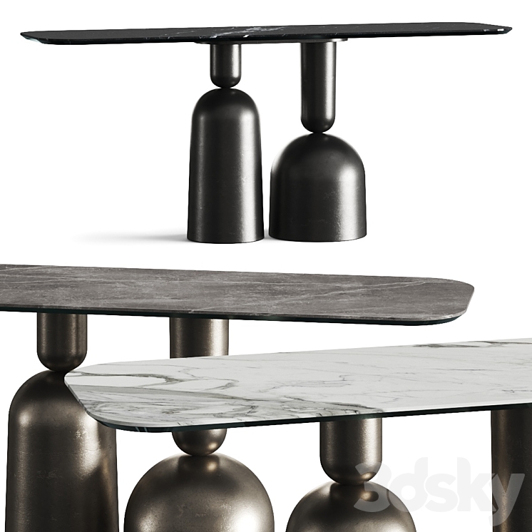 Bonaldo Cop Marble Console Tables - Console - 3D model