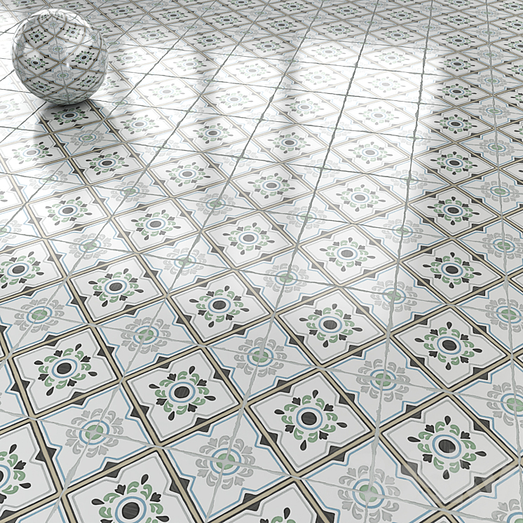 Peronda Tanger Sand Bloom - Tile - 3D model