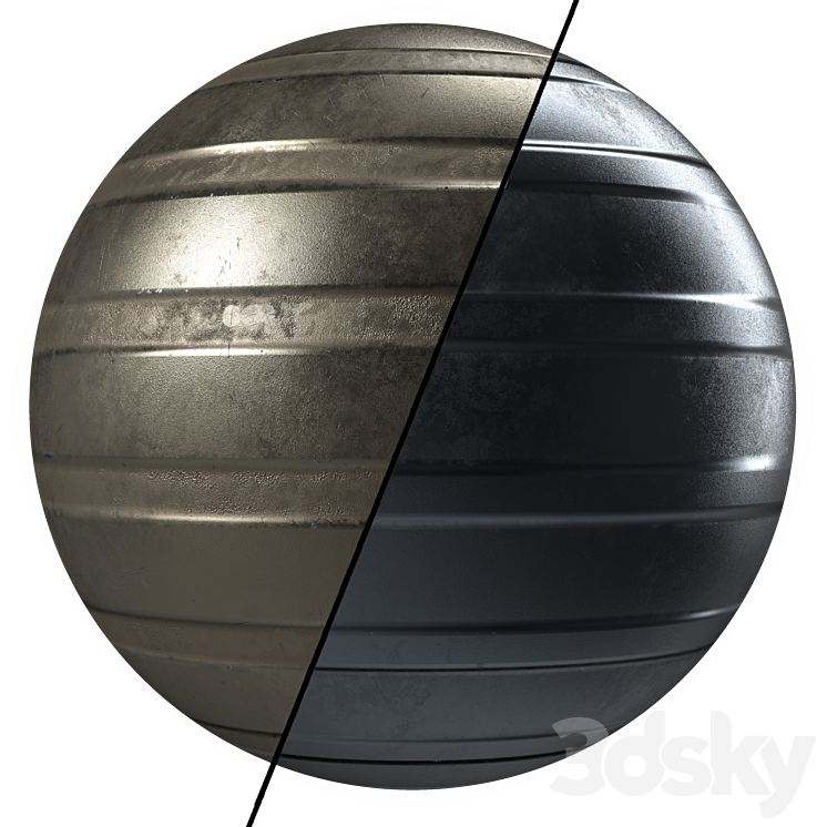 Metal Materials 31- Metal panels By Painting | Pbr 4k Seamless Sbsar ...