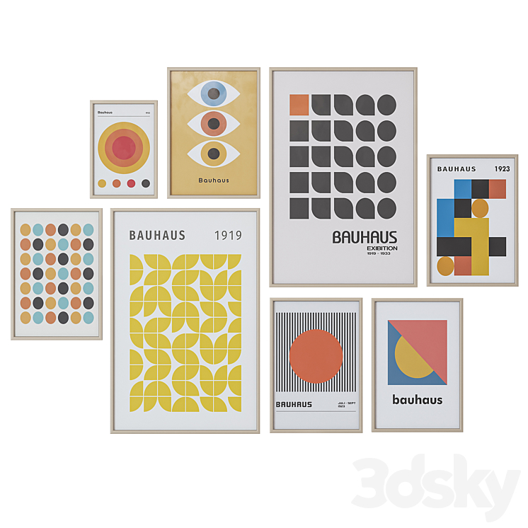 Bauhaus Picture Frames - Frame - 3D model