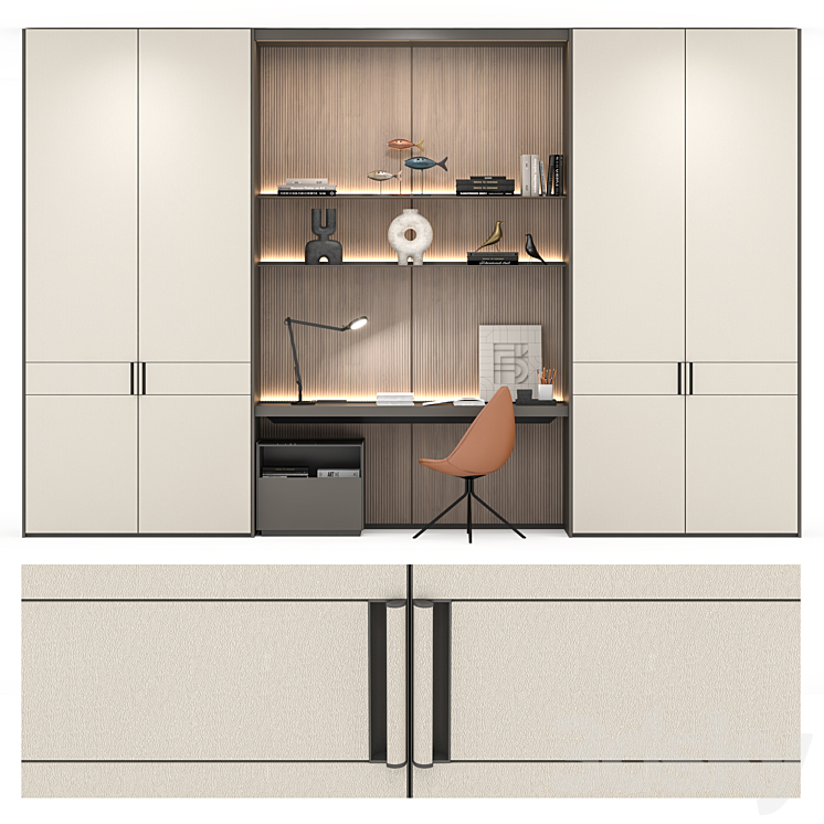 Poliform Senzafine V2 - Office furniture - 3D model